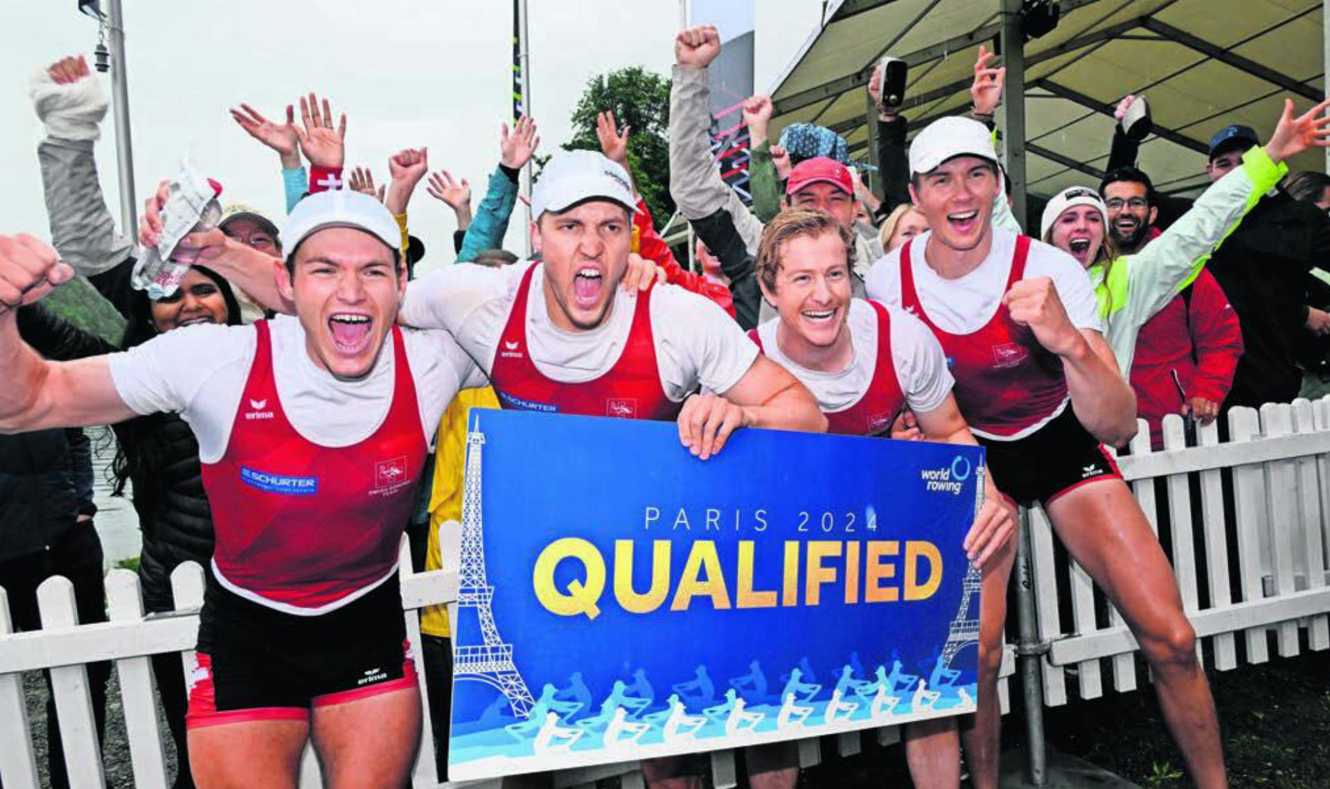 Tim Roth (1. v. rechts) und seine Kollegen haben es geschafft. Der ...